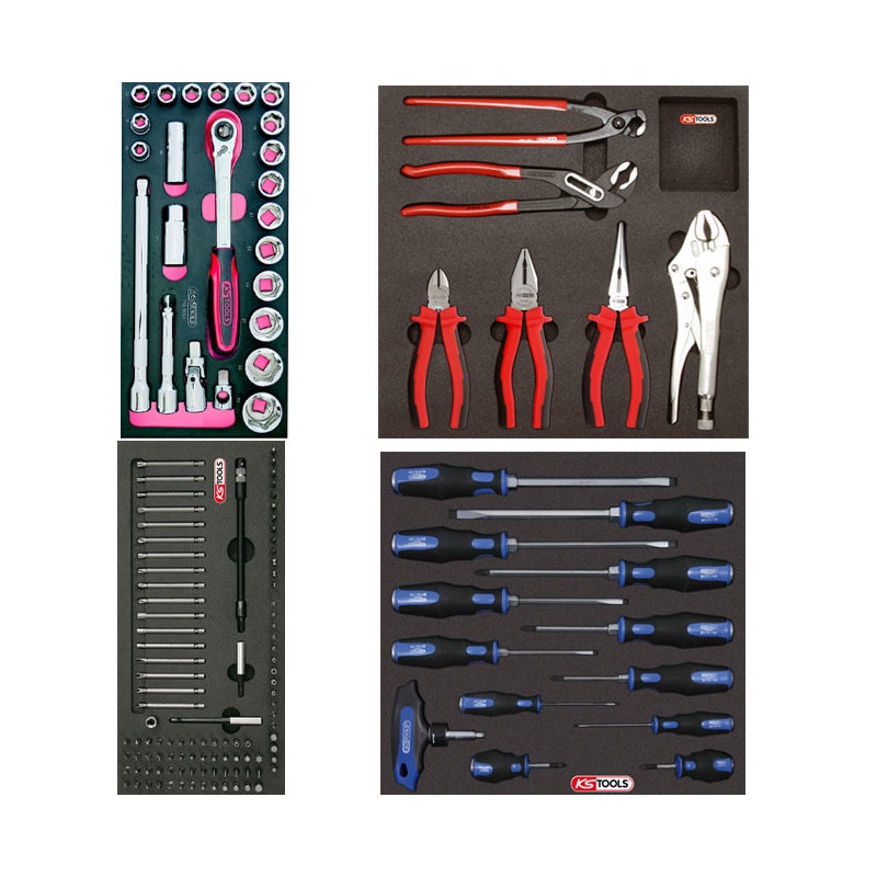 Millmatpro.com / Composition outils 144 pièces 2 tiroirs pour servante ks tools > Servante ...